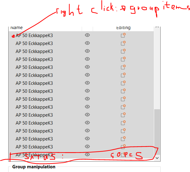 Number and grouping Items on right window · Issue #10362 · prusa3d/PrusaSlicer · GitHub