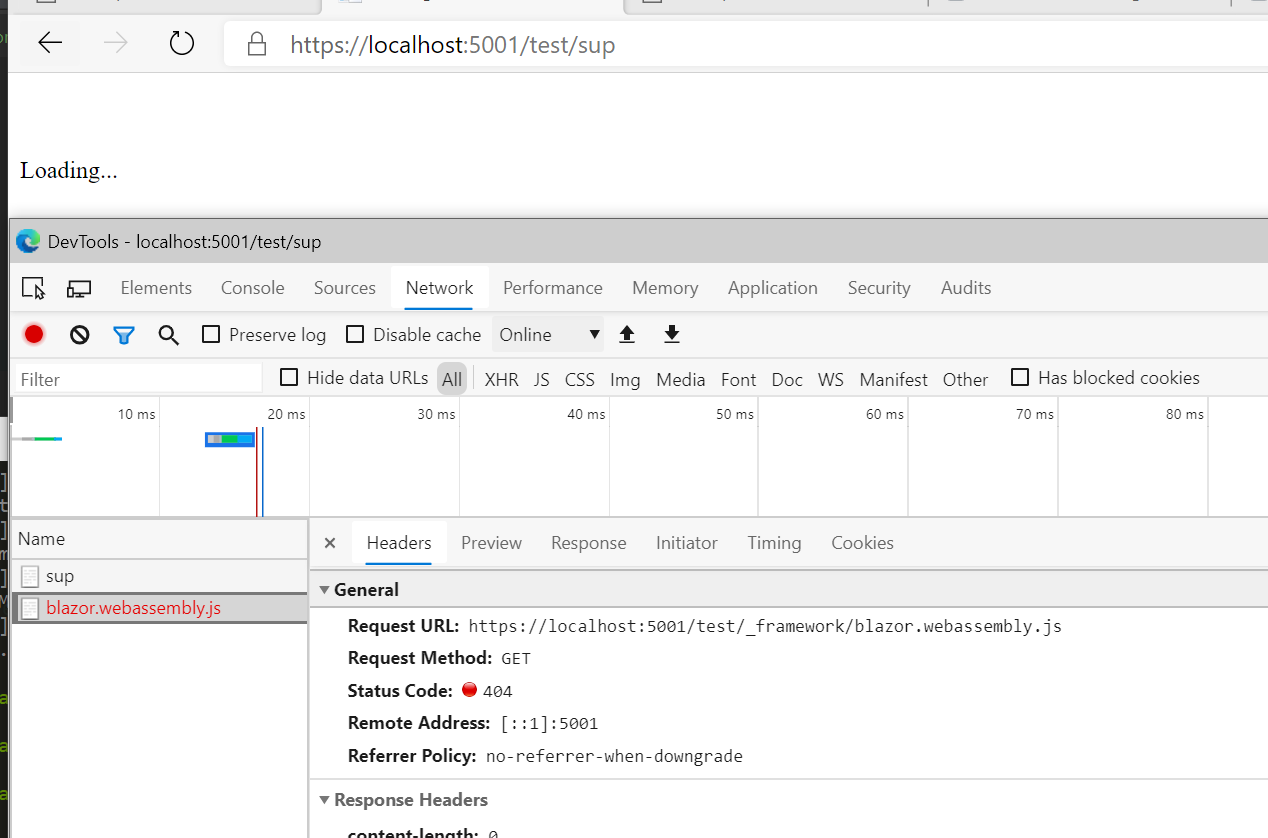 [blazor Wasm] Loading Route With Parameters Causes Webassembly Bundle To Be Loaded From The