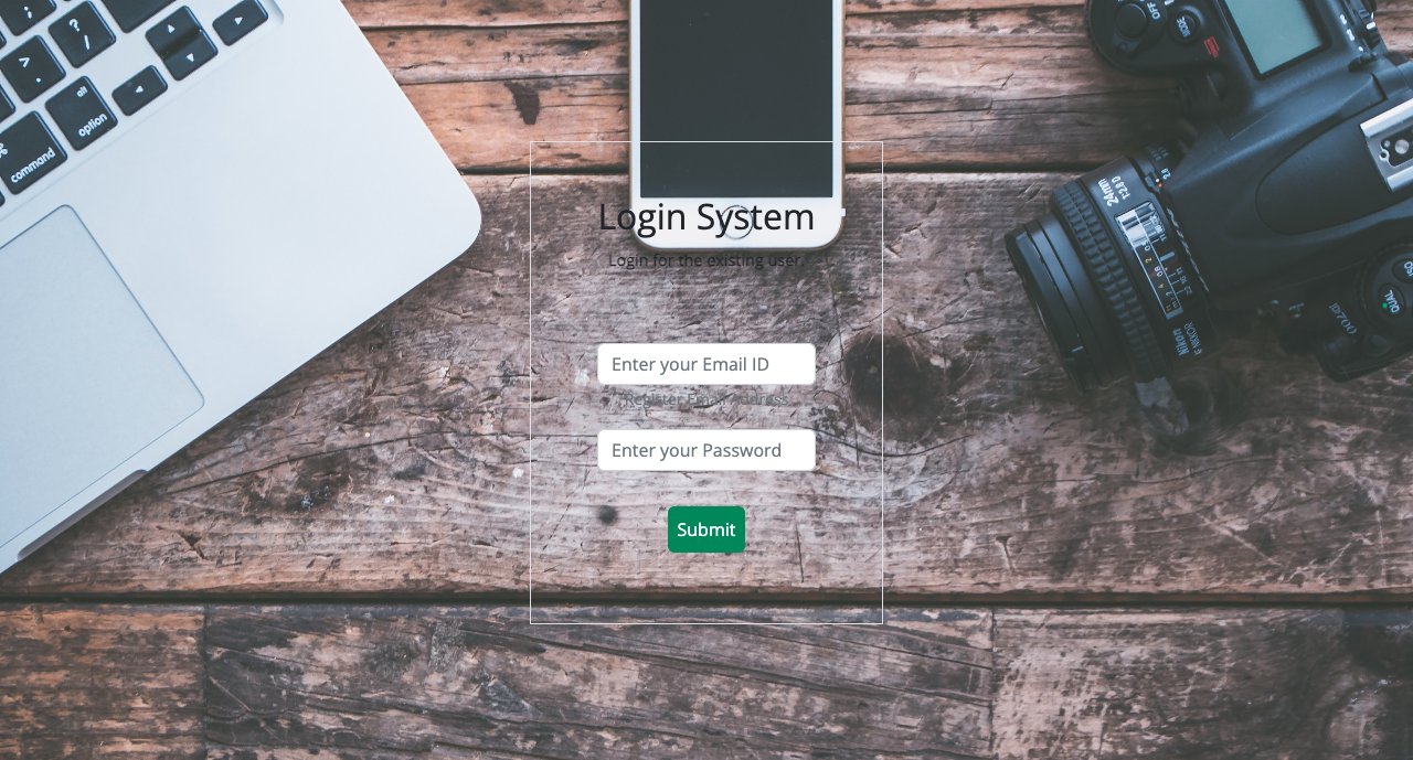 GitHub - ShivankK26/Login-Application-Page: In this Project, I've built ...