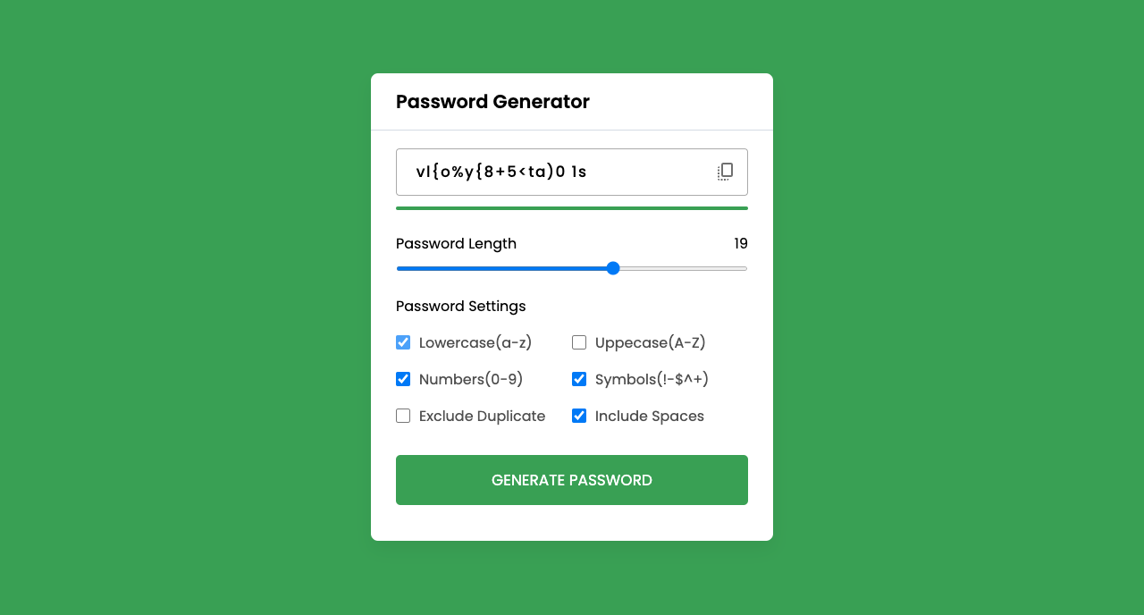 GitHub - ShivankK26/Password-Generator: In this Project, I've built a WebApp App called Password ...