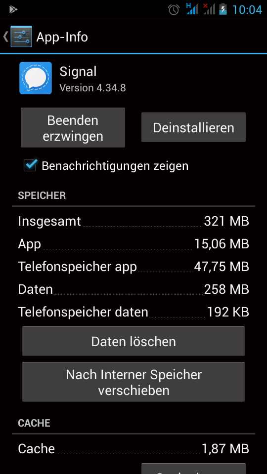 Internal memory usage · Issue #8684 · signalapp/Signal-Android · GitHub