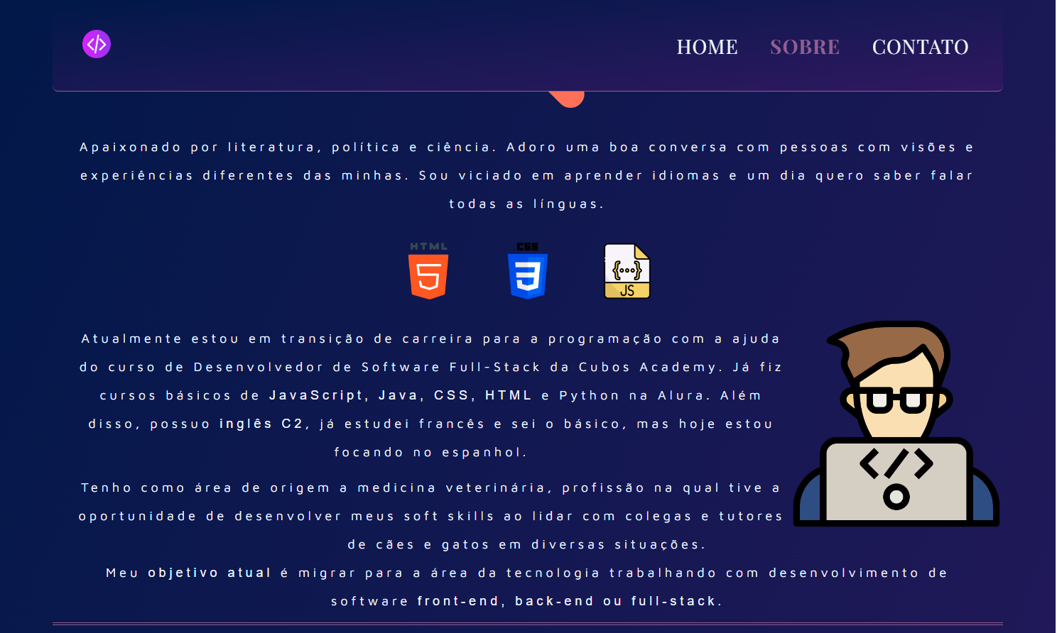 GitHub - VetVictor33/portfolio-programador-react