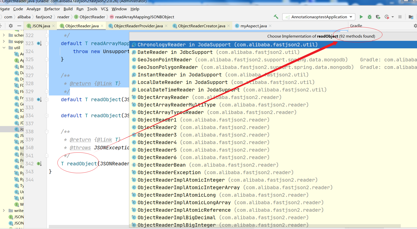 [QUESTION]源码中ObjectReader.readObject接口下有92个实现，请问一下这个接口是怎么选择具体哪一个实现方法的 · Issue #1358 · alibaba ...
