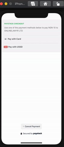 Stuck at bank auth screen · Issue #42 · just1and0/React-Native-Paystack-WebView · GitHub