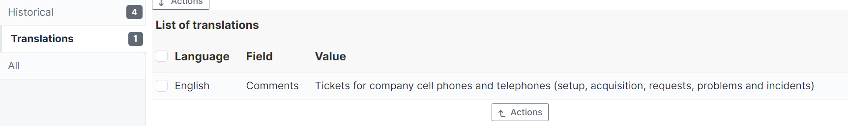 The translation in the ticket categories does not work · Issue #15801 · glpi-project/glpi · GitHub