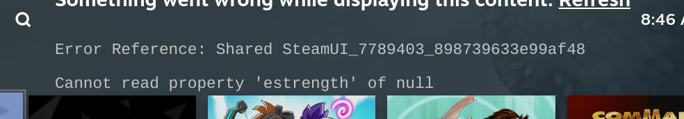 Error message overlay 'Cannot read property 'estrength' of null' when a vlan or a bridge ...