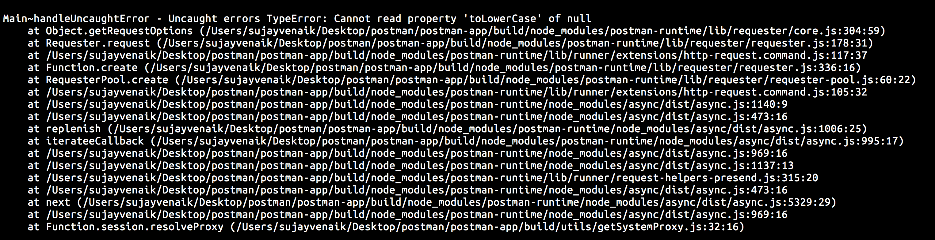 Postman Crashes With Specific Url · Issue 6533 · Postmanlabs Postman