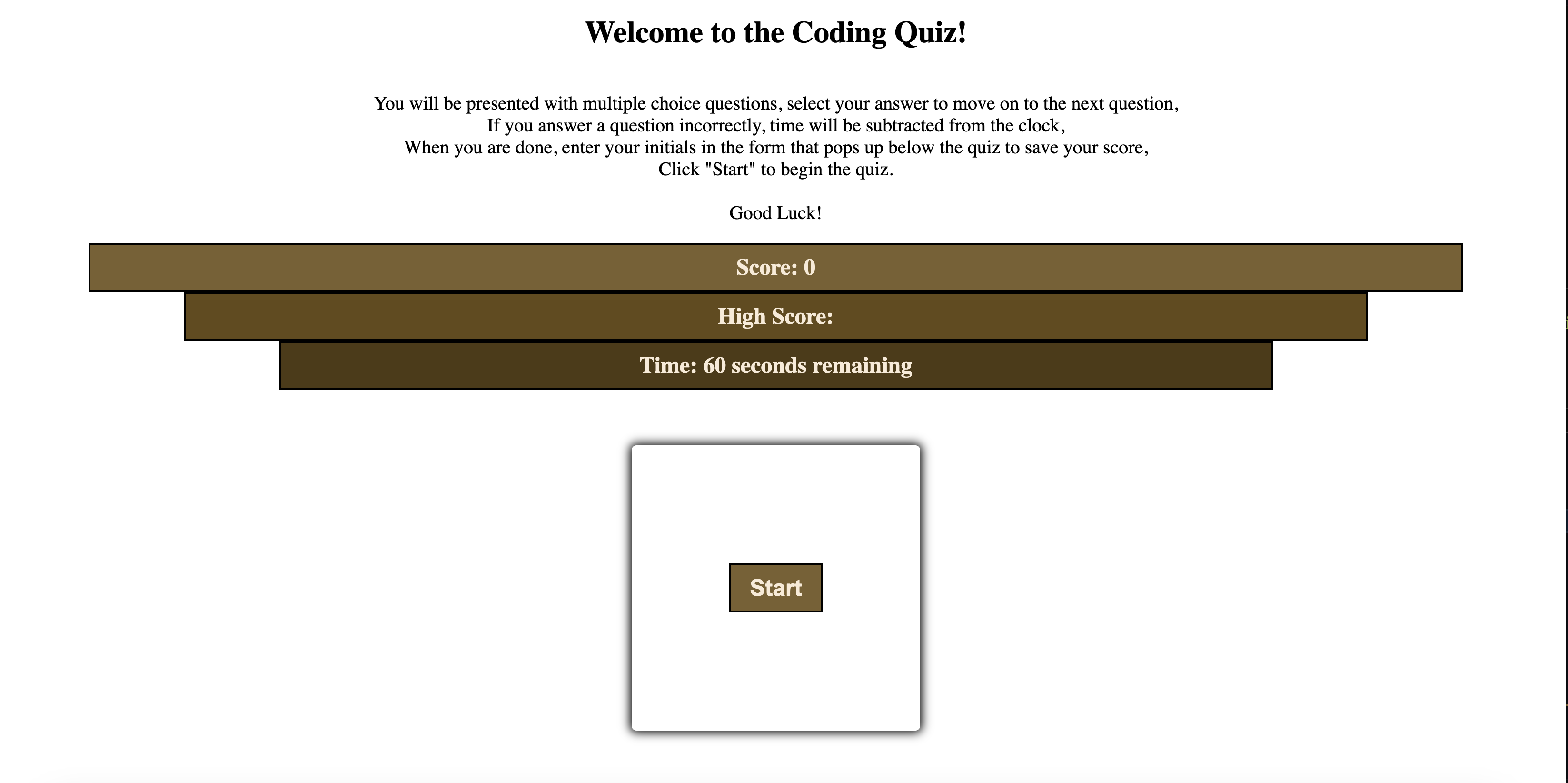 Github Alexh3422 Coding Quiz