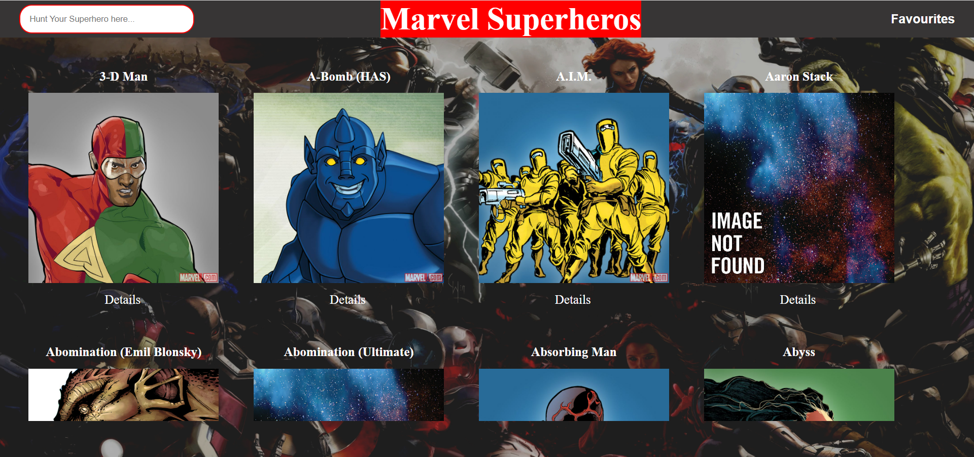 GitHub - Hrithik95/Superhero-Hunter