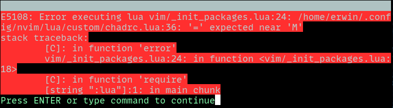 Tips for debugging `custom/chadrc.lua` · NvChad NvChad · Discussion #1589 · GitHub