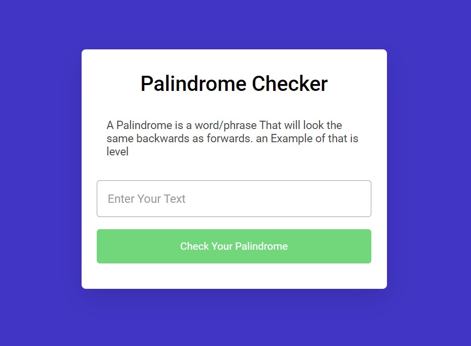 GitHub - AhmedFathyAbdelaaal/PlaindromeChecker: A simple application that has the purpose of ...