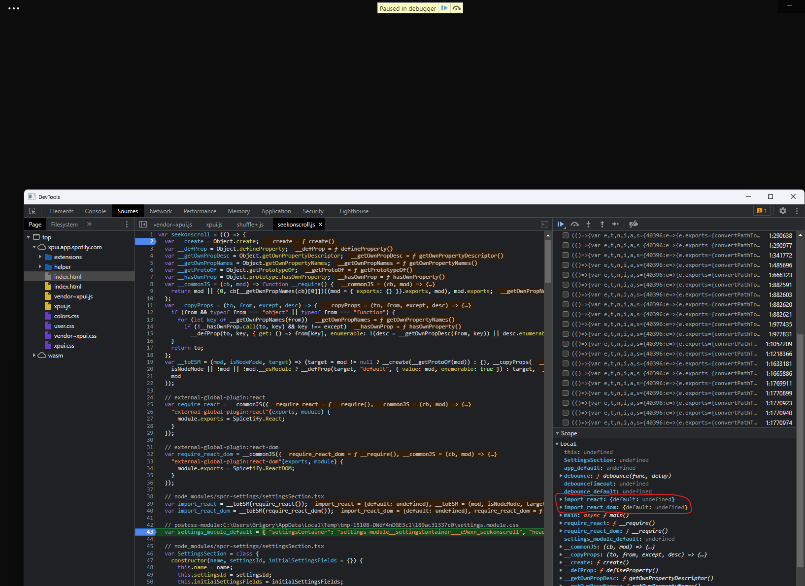 React import from Spicetify doesn't work · Issue #14 · spicetify/spicetify-creator · GitHub