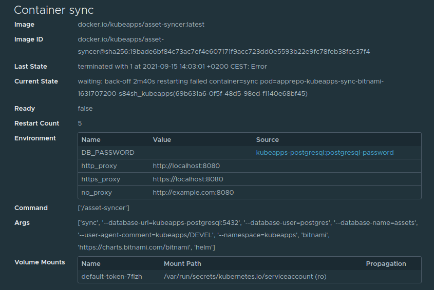 syncer not using http proxy environment variables · Issue #3263 · vmware-tanzu/kubeapps · GitHub