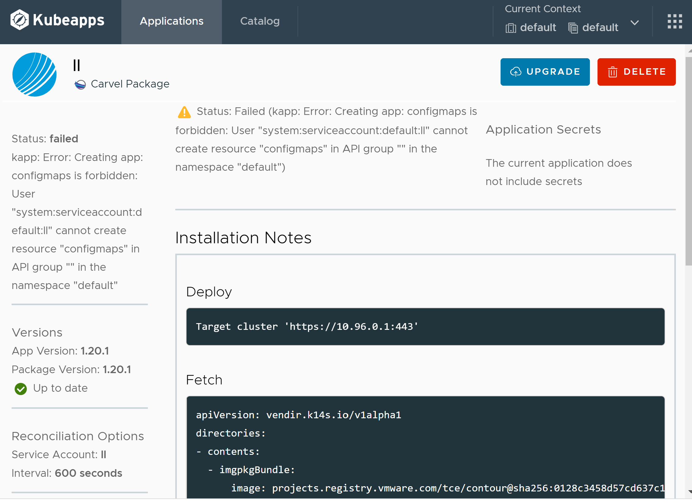 [carvel] `GetInstalledPackageResourceRefs` fails behind contour · Issue #4614 · vmware-tanzu ...