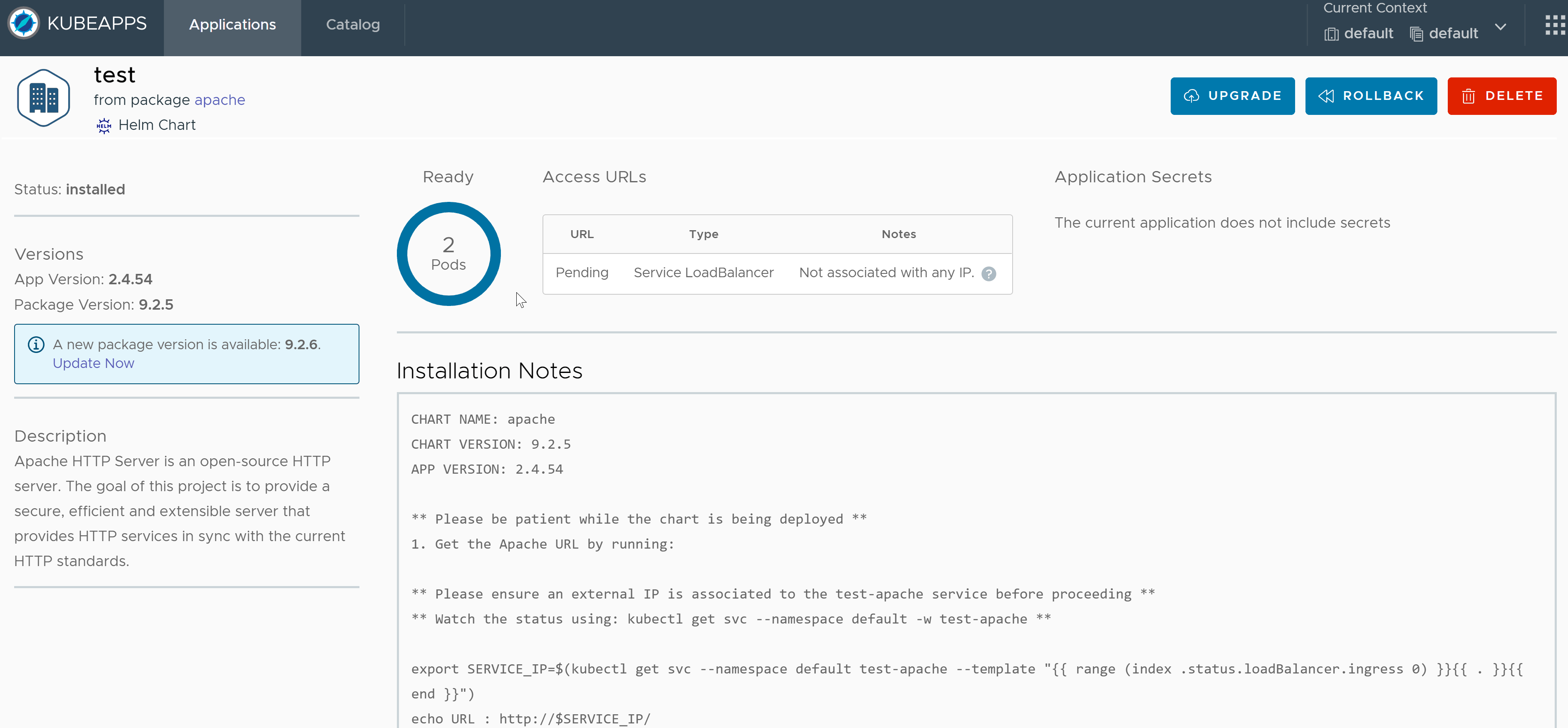 Wrong initial values in the form when upgrading a package · Issue #5603 · vmware-tanzu/kubeapps ...
