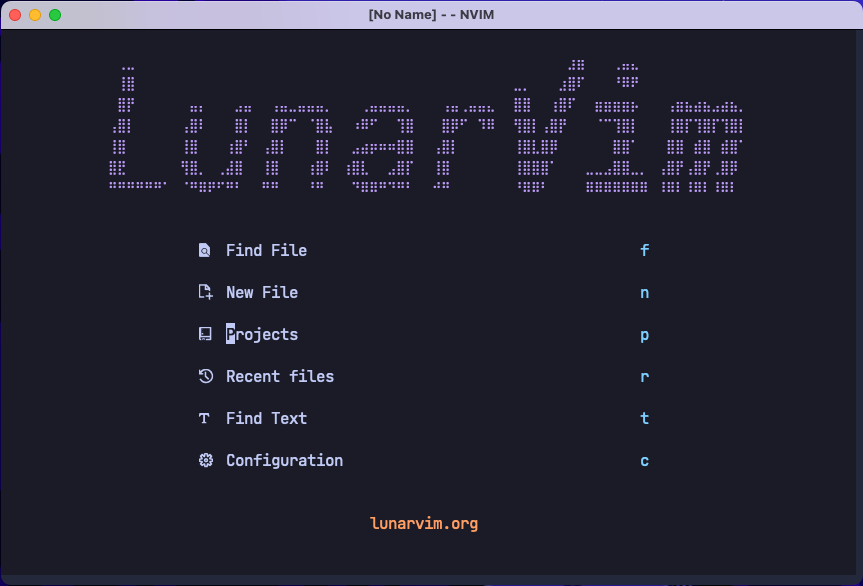 LunarVim dashboard start screen glitch · Issue #3279 · LunarVim/LunarVim · GitHub