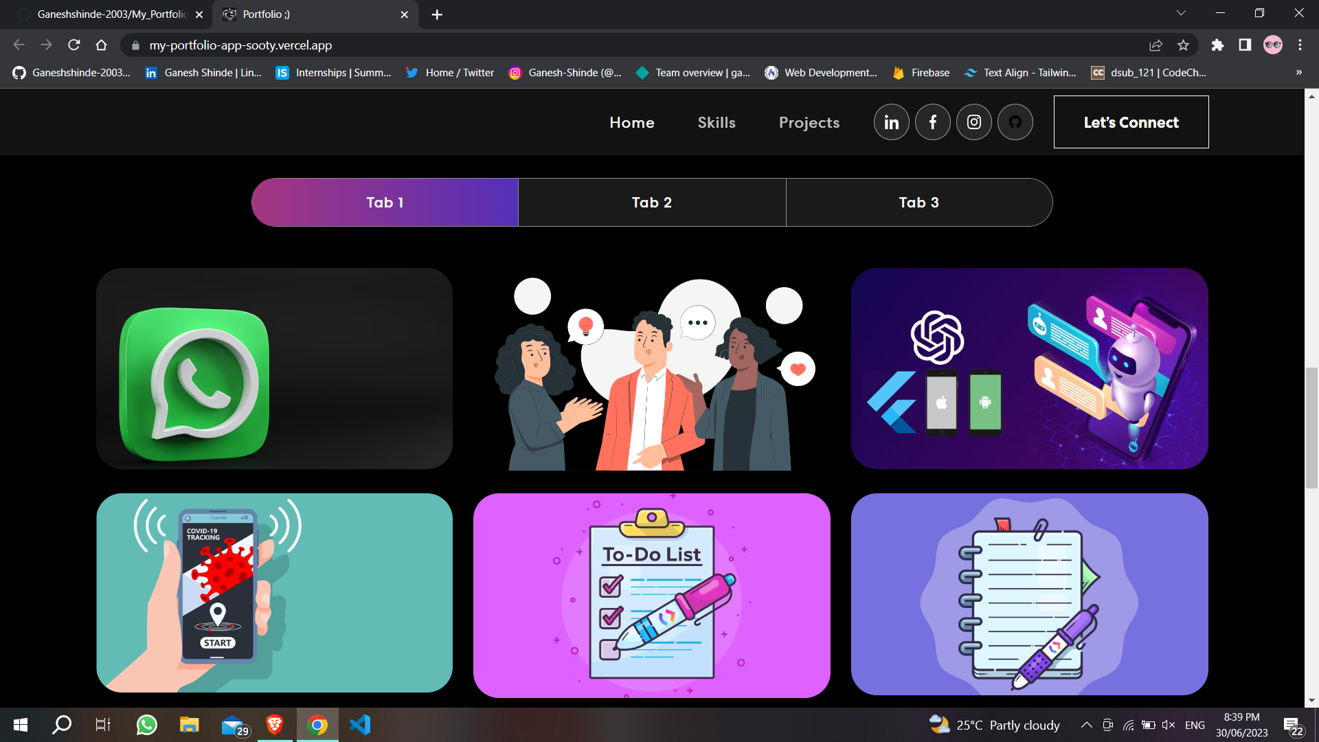 GitHub - Ganeshshinde-2003/My_Portfolio_app: This is a portfolio ...