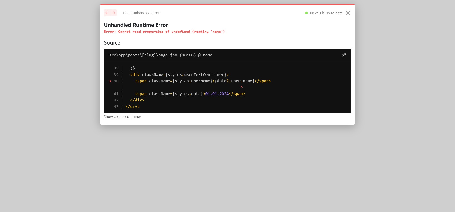 undefined data?user.name · Issue #14 · safak/next-blog · GitHub