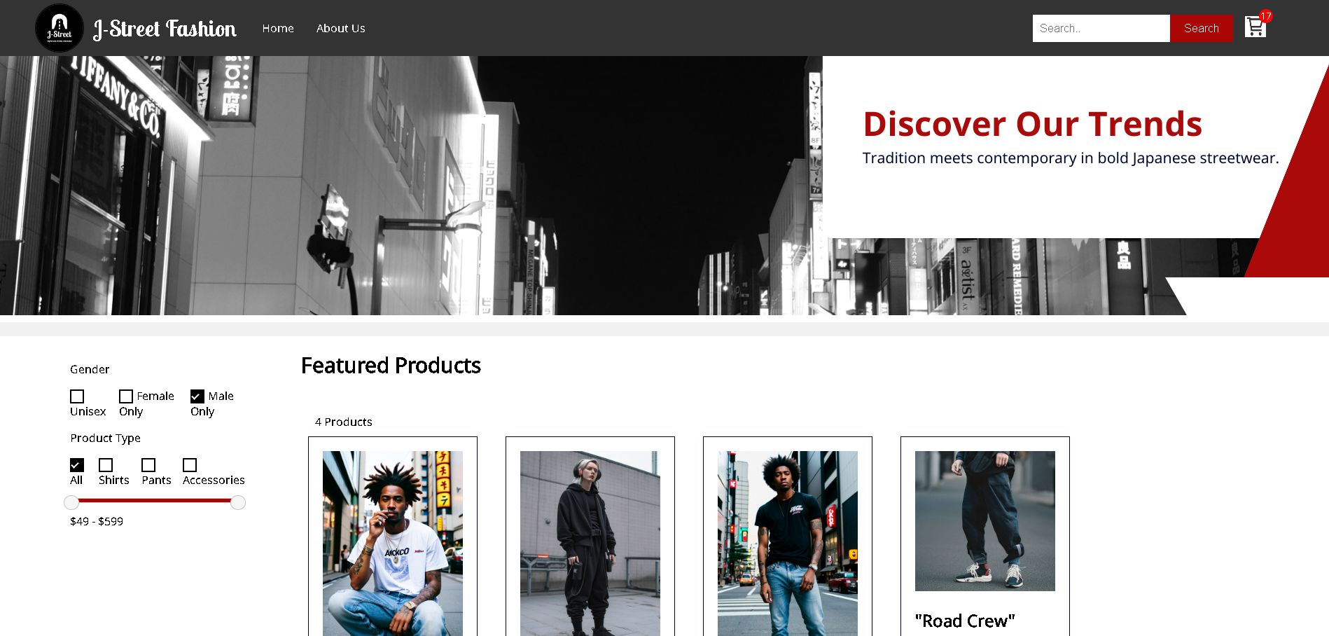 GitHub - BoWen0225/E-Commerce-Website: Multple page e-commerce Website with fully functional UI ...
