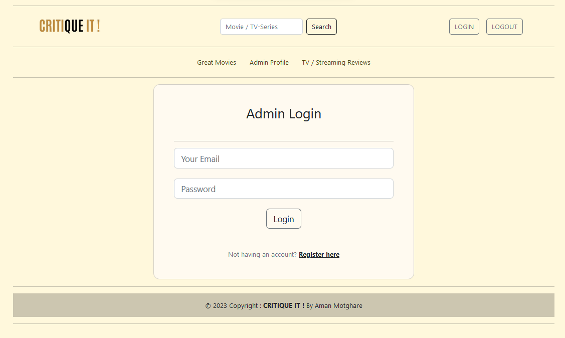 GitHub - AmanMotghare/AdvJava_JSP_Project_Movie_Review: This is a ...
