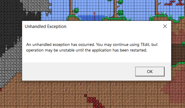 Issue with anything that uses left-click · Issue #1710 · TEdit/Terraria-Map-Editor · GitHub