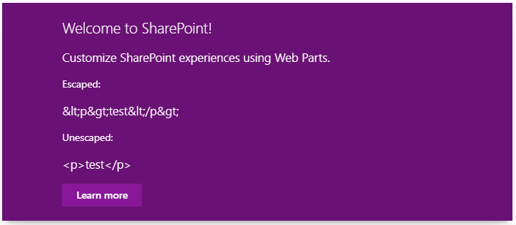 React Webpart Need No Escape · Issue 1246 · Sharepoint Sp Dev Docs · Github