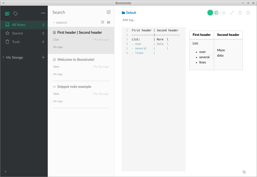 [Feature request] Table Formatter · Issue #1444 · BoostIO/BoostNote-Legacy · GitHub