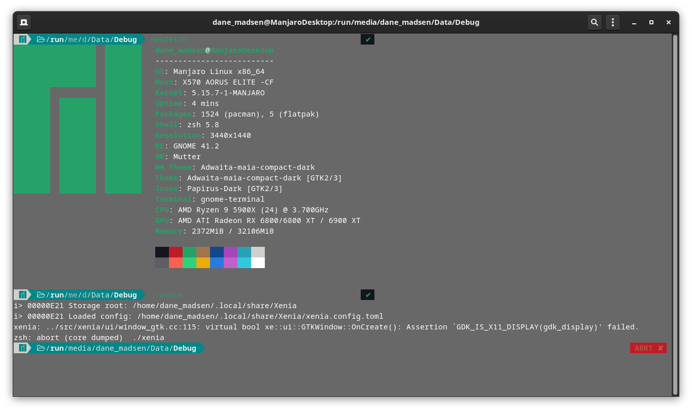 Xenia crashes on start-up when Wayland is used as the display server ...