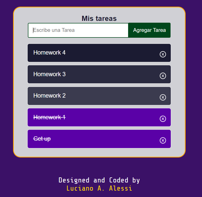 GitHub - lucianoalessi/Lista-de-tareas: Lista de tareas desarrollada con react. To-Do