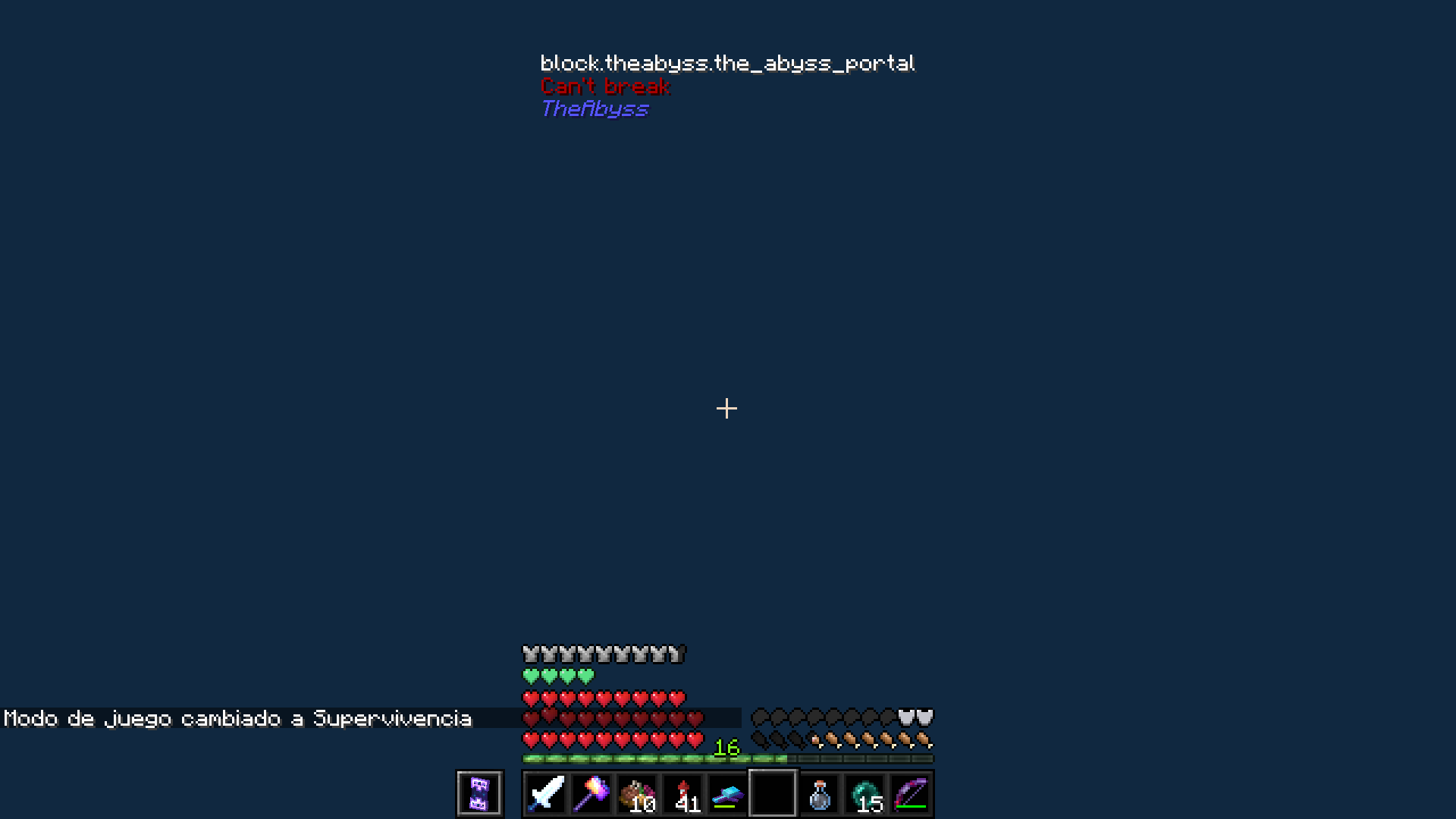 Dark blue screen entering the dimension (Unplayable) · Issue #82 · Y3Z0N/theabyss · GitHub