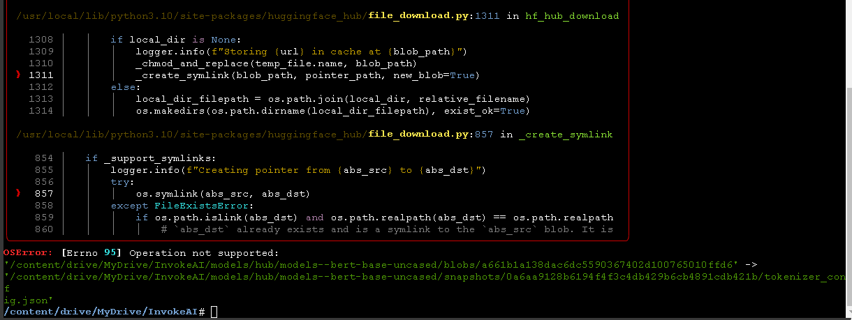 [bug]: "[Errno 95] Operation not supported" While installing bert tokenizer · Issue #2976 ...