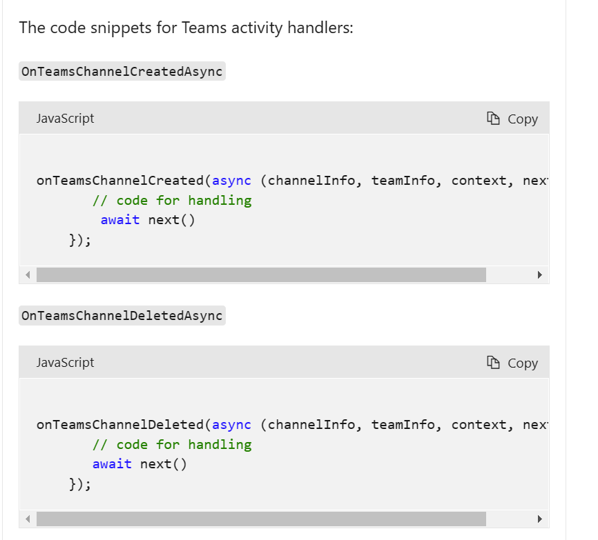 Some Javascript Method Names Are Incorrect · Issue 7832 · Microsoftdocsmsteams Docs · Github