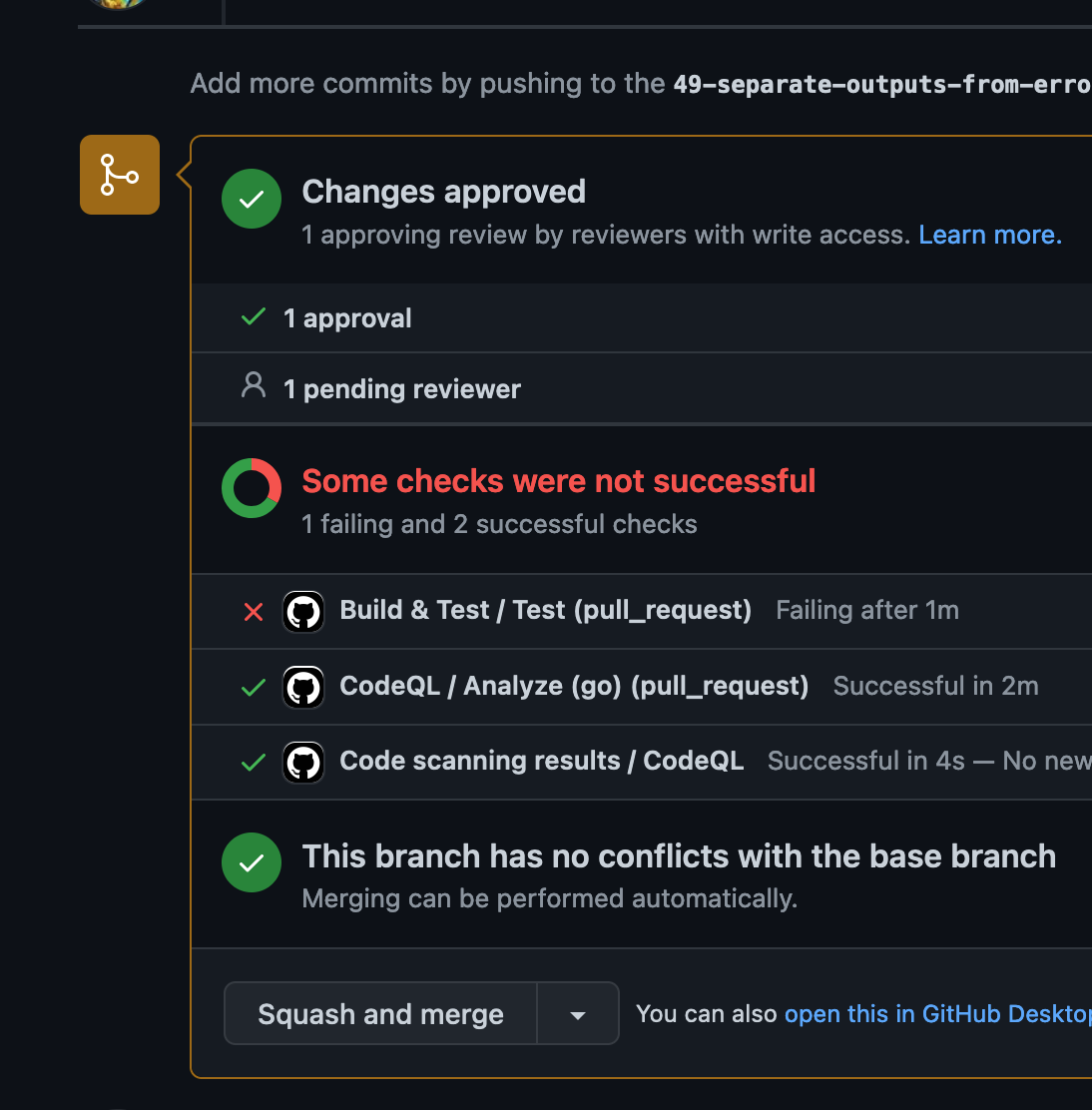 Missing check in "Branch Protection" for existing GH Action · community · Discussion #35945 · GitHub