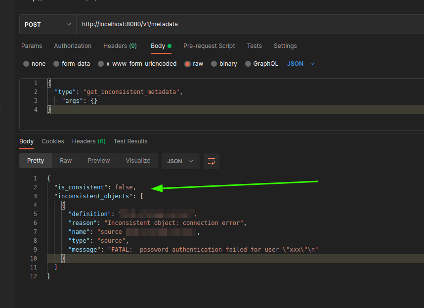 [Documentation] Invalid response for get_inconsistent_metadata · Issue #8136 · hasura/graphql ...