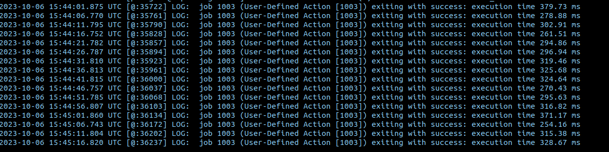Bug Since 2120 User Defined Actions Are Too Verbose · Issue 6161 · Timescaletimescaledb 
