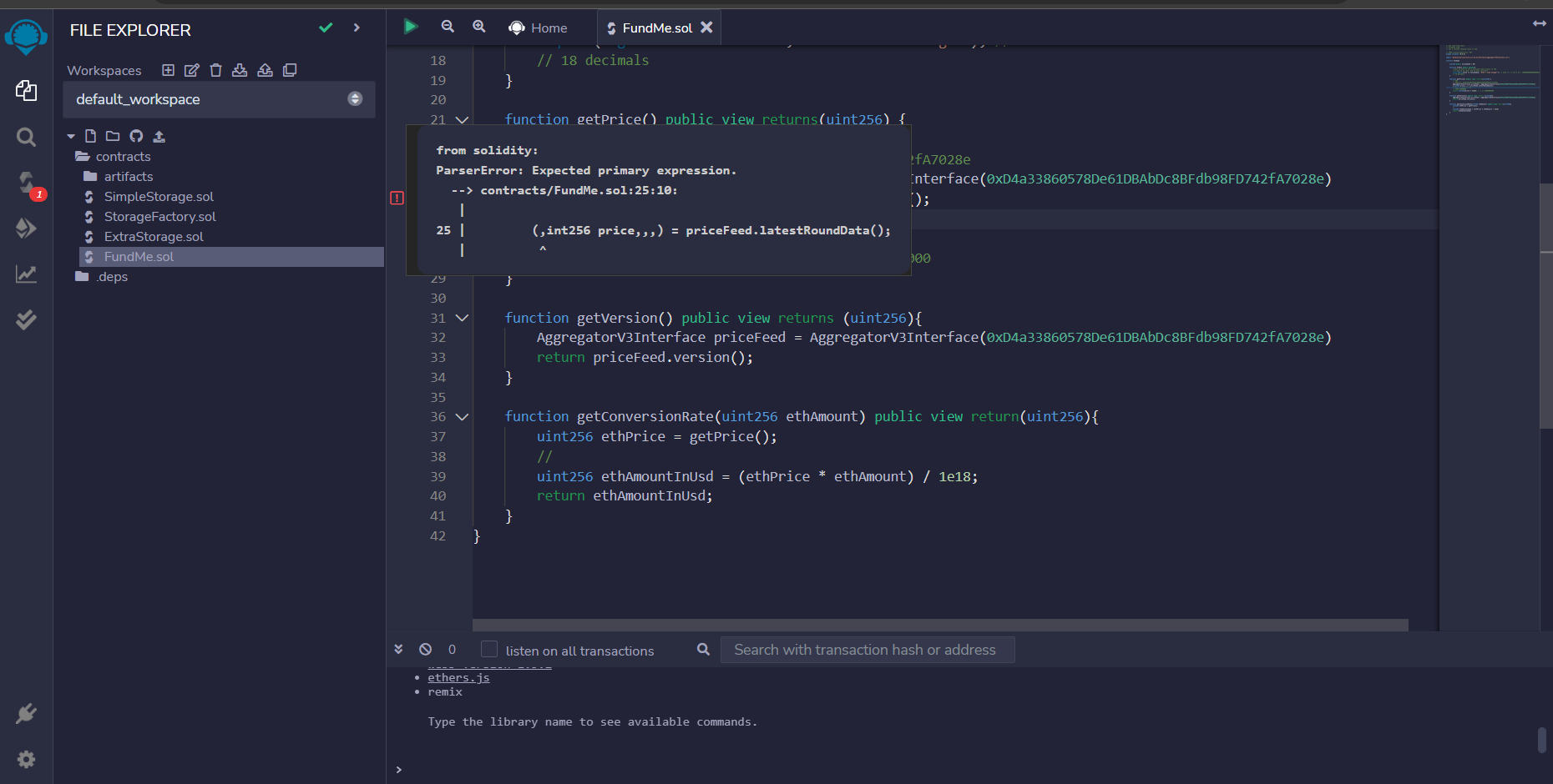 Lessons 4 I Dont Understand That Error · Smartcontractkit Full Blockchain Solidity Course Js