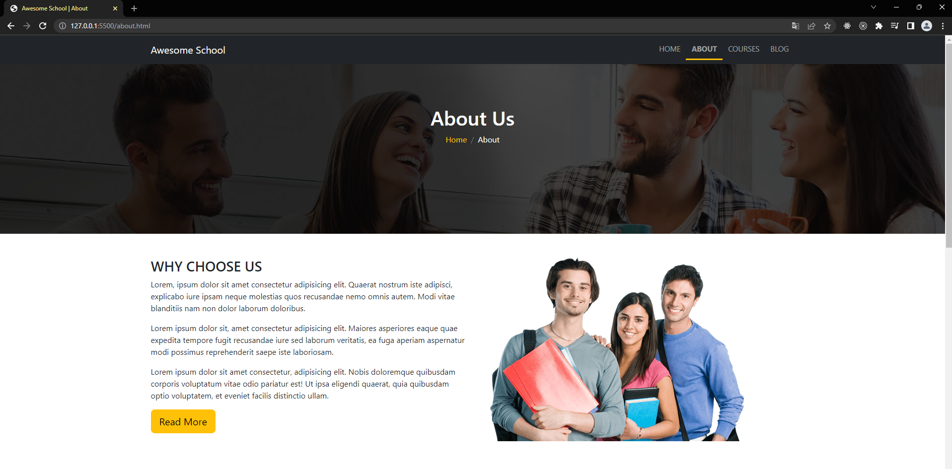 GitHub - eren-smsekk/14-Responsive-Awesome-School-Theme