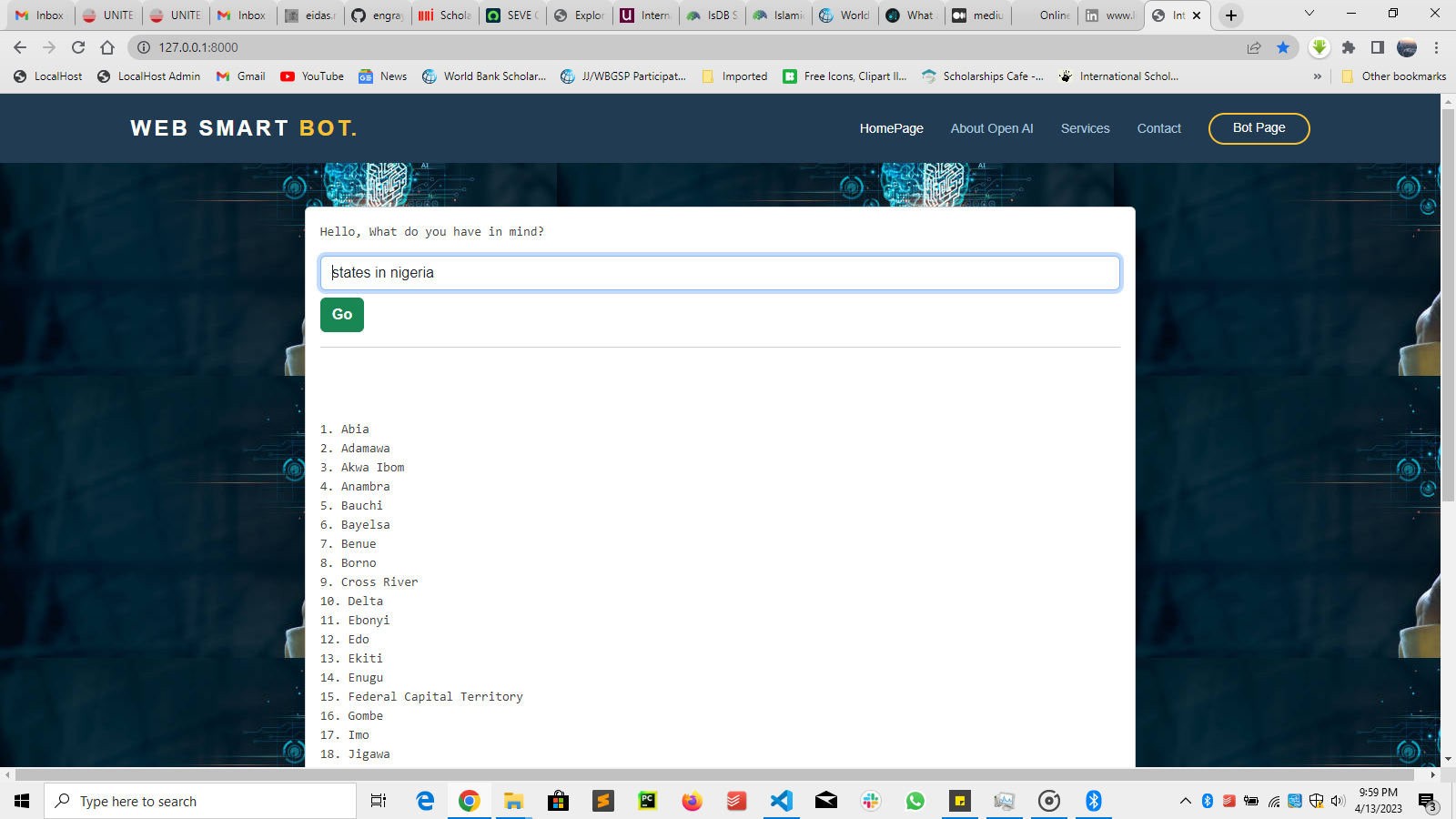 GitHub - engraya/webSmart-Bot: This web Applications uses the concept of Open AI API to render ...