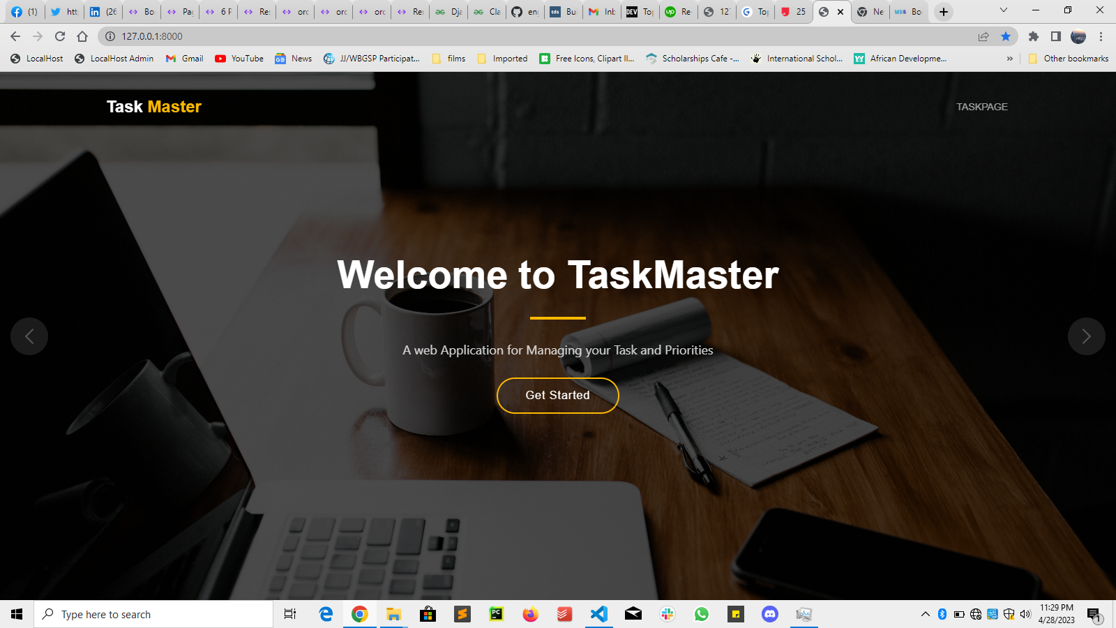 GitHub - engraya/Task-Master: A functional Task/Todo web Application built using Django biult-in ...