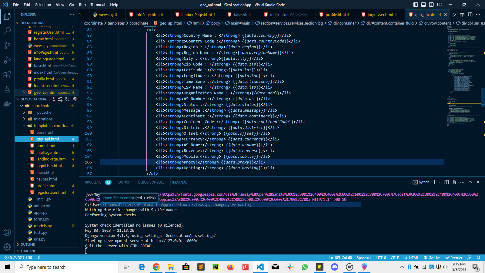 GitHub - engraya/GeoPro-Location-App: Generate your geological Data with the use of IP-API and ...