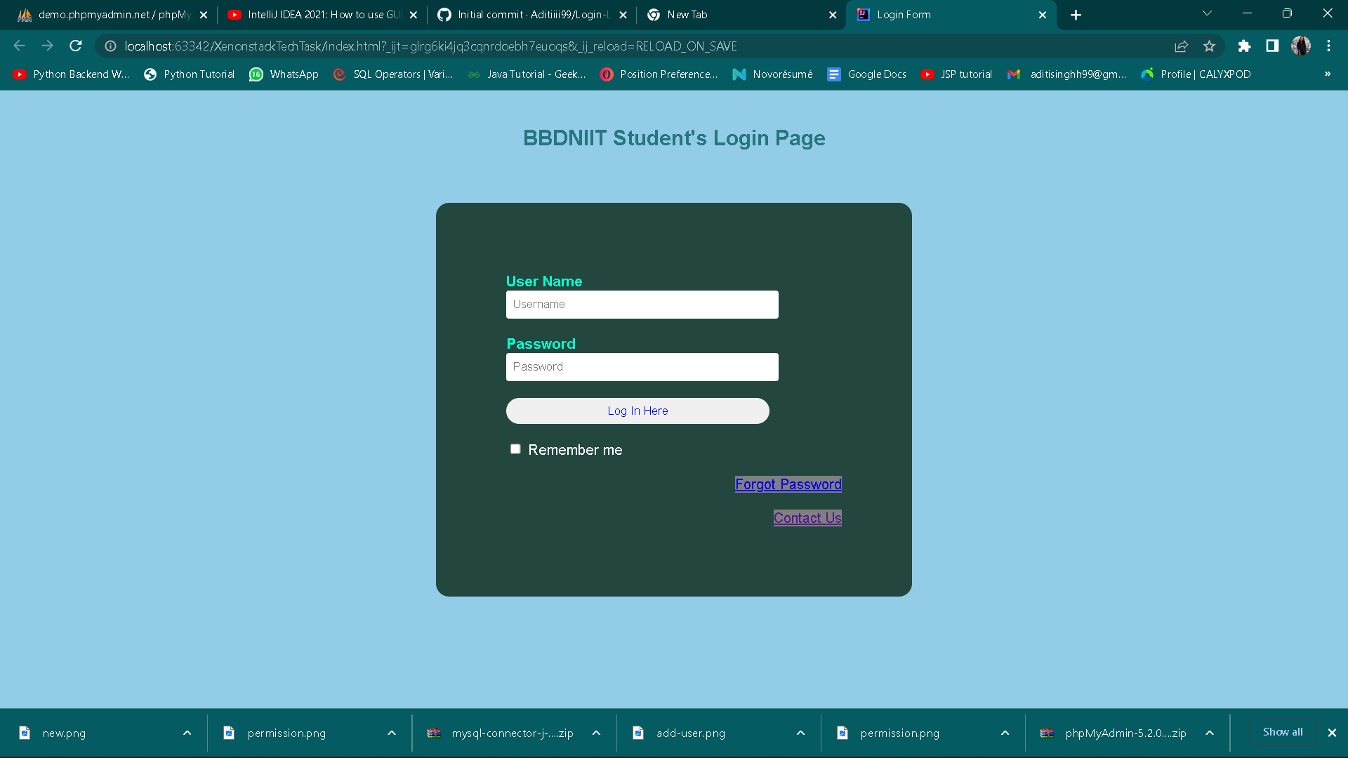 GitHub - Aditiiii99/Login-Logout-Page