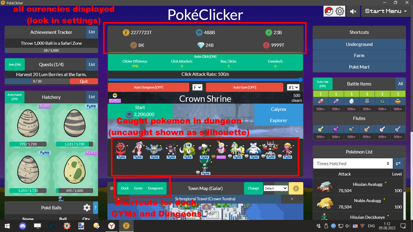 [Feature Request] QOL graphical tweaks · Issue #332 · Ephenia/Pokeclicker-Scripts · GitHub