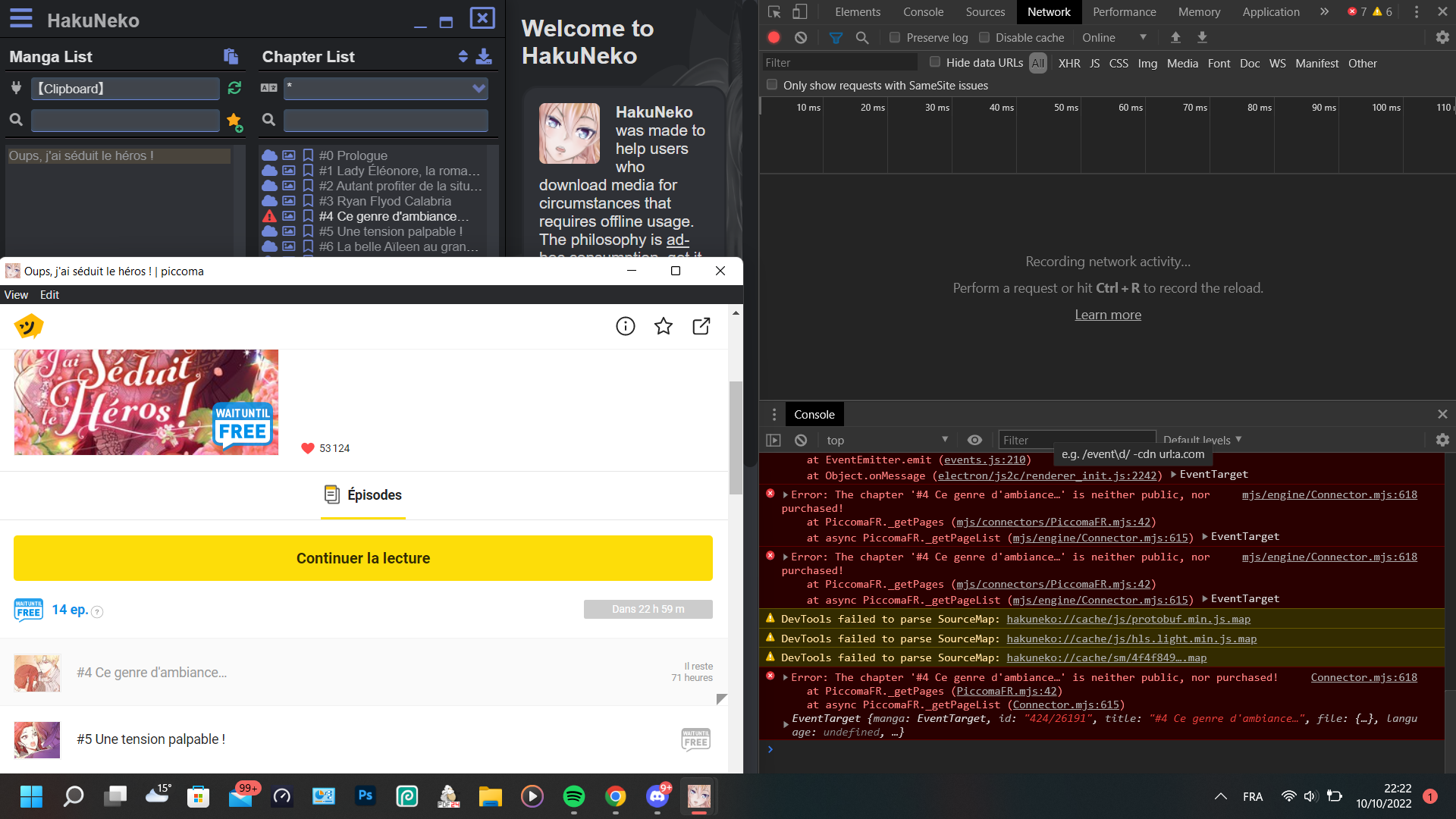 [Piccoma FRANCE] Connector not working · Issue #5056 · manga-download/hakuneko · GitHub