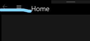 page header not aligned properly with navigation button and back button ...