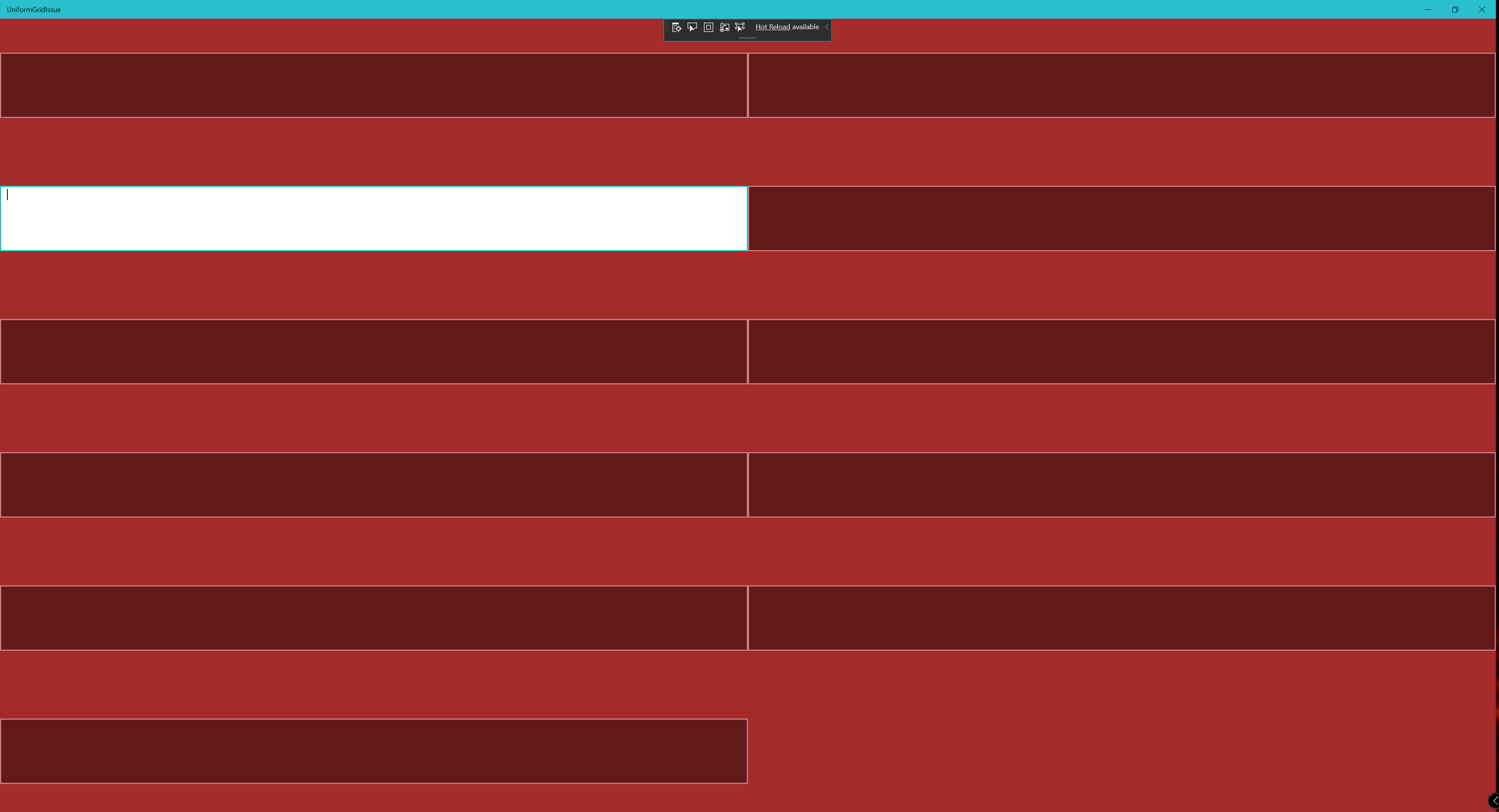 Uniform grid has unexpected vertical spacing between rows. · Issue #3133 · CommunityToolkit ...