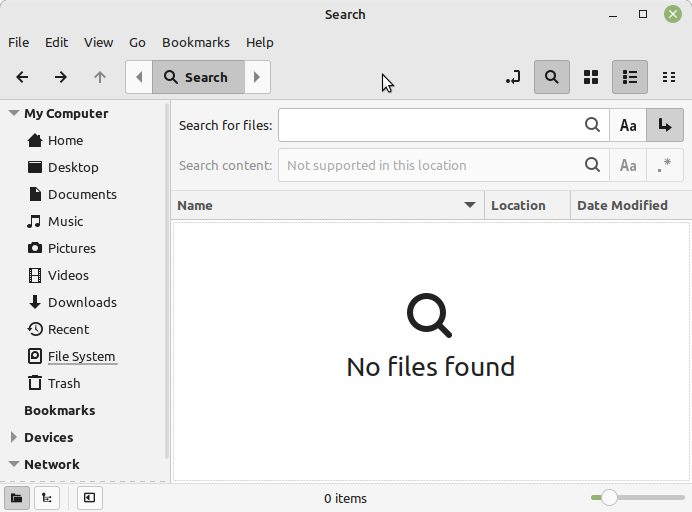 Search folders are not kept intact while they are part of the navigation history. (plus ...