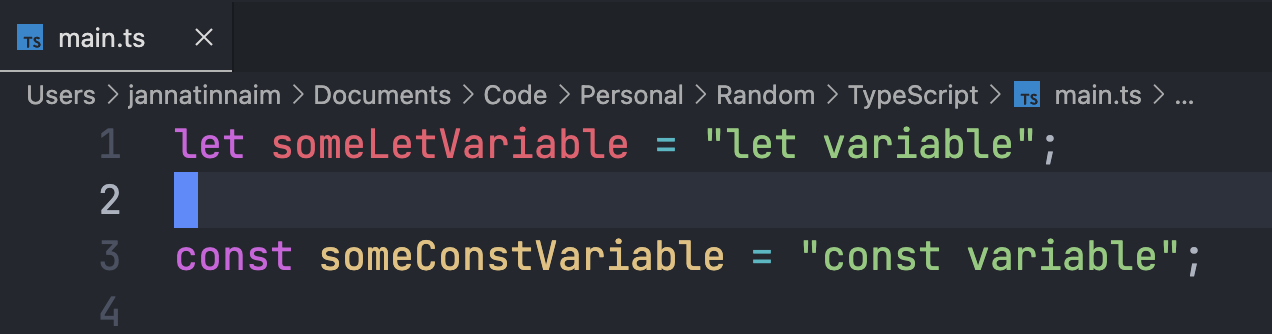 Distinction Between Const And Let Variables In Javascript And Typescript Files · Issue 4434 2177