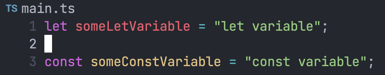 Distinction Between Const And Let Variables In Javascript And Typescript Files · Issue 4434 5037