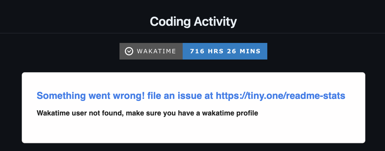 Wakatime Card Stopped Working Suddenly · Issue 2671 · Anuraghazragithub Readme Stats · Github