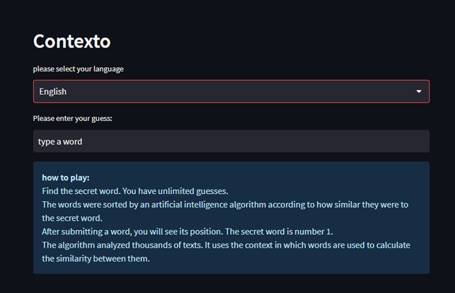 GitHub - Anwar9Ibrahim/Contexto-game: in this repo I am trying to ...